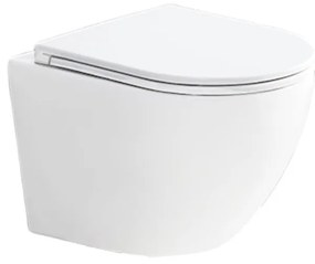 Mereo WC závěsné kapotované, Smart Flush RIMLESS, 495x360x370, keramické, vč. sedátka CSS113S VSD82T1