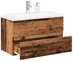 Skříňka se zápustným umyvadlem old wood 3328923