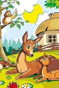 ART PUZZLE 5871 Dřevěné puzzle Srnčí maminka / 25 dílků / od 4 let