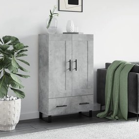 Skříň highboard betonově šedá 69,5x31x115 cm kompozitní dřevo
