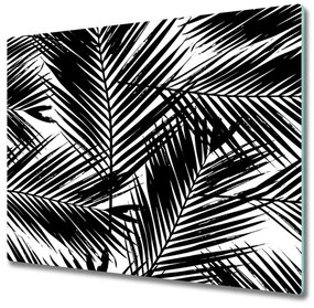 Skleněná krájecí deska Listy palmy 60x52 cm