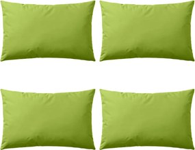Venkovní polštářky 4 ks 60x40 cm jablkově zelená 132293