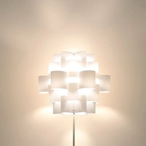 Quadrifoglio Group K05TVE0P00-001 Sun, designová stolní lampička z bílého textilu, 1x16W LED E27, výška 71cm