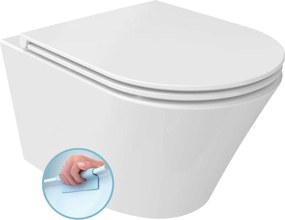 Sapho Paco - Závěsné WC Short, Rimless, bílá PZ1012SH