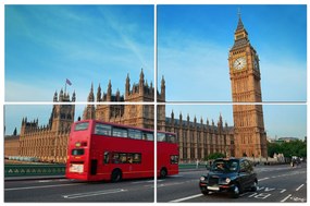 Obraz na plátně - Autobus v Londýně 131C (90x60 cm)