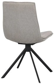 Rowico Otočná židle LOWELL šedý textil 120201