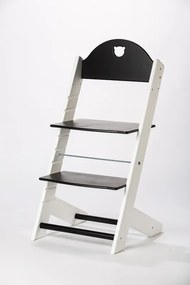 Lucas Wood Style rostoucí židle MIXLE -  bílá/černá rostoucí židle MIXLE: Srdíčko