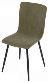 Židle jídelní zelená černý kov DCL-964 GRN2