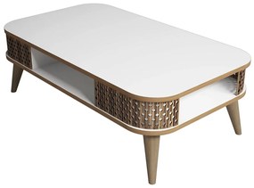 Designový konferenční stolek Baina 105 cm bílý