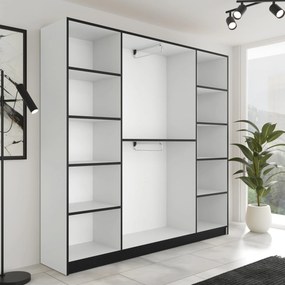 Szafa otwierana Roj4D - 206,4x205x39 cm bílý