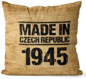 Polštář Made In + rok (Velikost: 40 x 40 cm, rok: 1945)