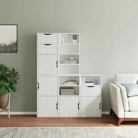 Boční skříňky 5 ks "ODDA" Bílá 40x24x79 cm Borovicový masiv 3365365