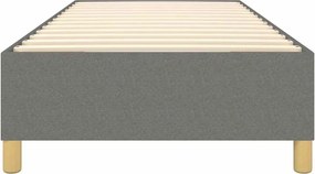 Rám postele s boxspringem tmavě šedá 80 x 200 cm textil 3120914