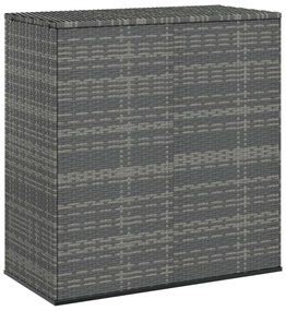 Petromila Zahradní úložný box PE ratan 100 x 49 x 103,5 cm šedý