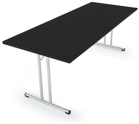 Skládací stůl 200 x 80 cm, černá