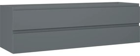 Mexen Orio koupelnová skříňka pod umyvadlo 160 cm, 2 zásuvky, grafit mat - 91A10-16047-2-BFF66