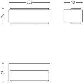 Philips - LED Venkovní nástěnné svítidlo STRATOSPHERE LED/3,8W/230V 2700K IP44