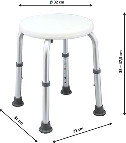 VMBal Stolička do sprchy - nosnost 120 kg
