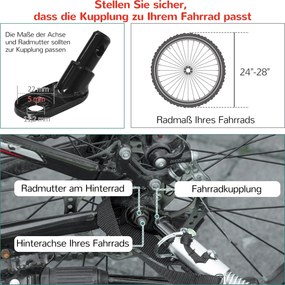 Dětský přívěs na kolo HOMCOM 2 v 1 s odpružením, síťovanými dvířky, předním kolem otočným o 360° a brzdou, červeno-černý, 142x75x101cm