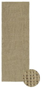 Khaki pratelný/ručně tkaný vlněný běhoun 80x230 cm Unexpected Wool – Lorena Canals
