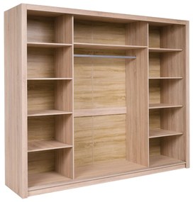 Šatní skříň MISTRAL 250 bílá / zrcadla