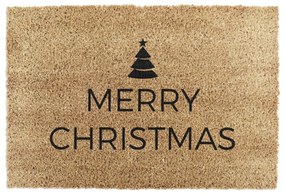 Rohožka s vánočním motivem z kokosového vlákna 40x60 cm Merry Christmas – Artsy Doormats
