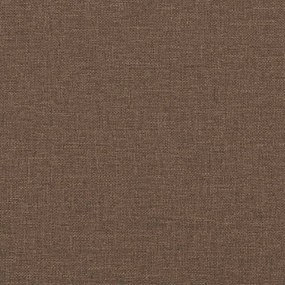 3místná pohovka s podnožkou hnědá 180 cm textil 3201195