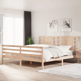 Rám postele masivní borovice 200 x 200 cm,  3104303 HangarStore.cz