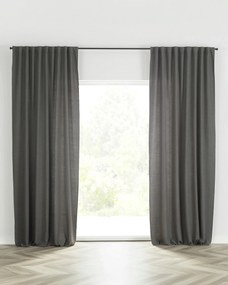 Hotový závěs BASIC s řasící páskou 140x280cm bridlicovo sivy 1 ks.