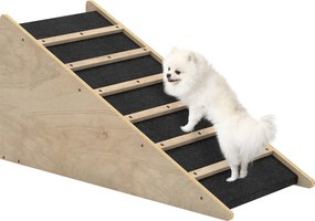 PawHut Rampa pro psy, rampa do auta, protiskluzová pomůcka pro střední psy do 20 kg, 90 x 40 x 45 cm | Aosom