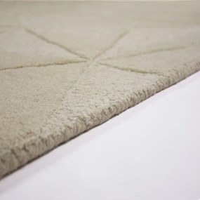 Béžový ručně tkaný vlněný koberec 160x230 cm Shard – Flair Rugs