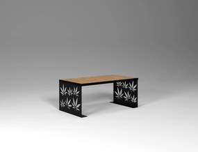 ARK Konferenční stolek OSKAR, Dub Votan/Černá 110 cm