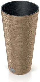 Prosperplast Květináč FURU SLIM ECO WOOD 25cm naturo