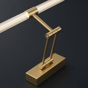 Toolight Toolight, LED nástěnné svítidlo 40cm, 9W, 4000K, 1000lm, APP1899-1W, zlatá matná, OSW-66054