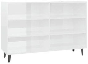 vidaXL Marketos Příborník bílý s vysokým leskem 103,5x35x70 cm kompozitní dřevo
