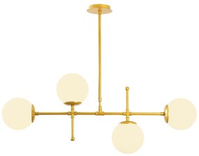 OPVIQ Závěsné osvětlení MUDONI mosaz 98 cm 892OPV1809