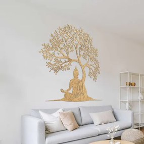 Dřevěná dekorace Buddha a strom života | SENTOP PR0546