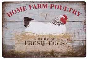 Kovová cedule Home Farm Poultry