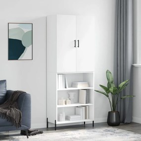 Skříň highboard bílá 69,5 x 34 x 180 cm kompozitní dřevo - Default Title