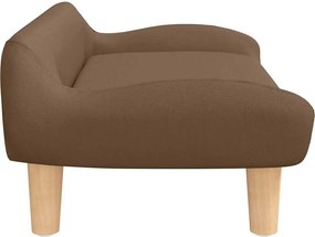 Pelíšek pro psy hnědý 70 x 40 x 24 cm textil 171948