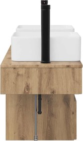 Sada koupelnového nábytku 3 ks Dub artisan Kompozitní dřevo 3405606