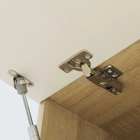 HOMCOM Kuchyňská Buffet Skříň s Více Úložným Prostorem 2 Zásuvky 1 Skříň + Velký Stůl 60 x 38 x 168 cm Bílá MDF