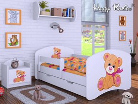 Dětská postel Happy Babies - medvídek s mašlí