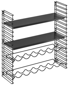 Nástěnný regál se stojanem na lahve Metaltex