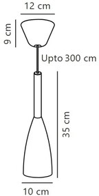DFTP by Nordlux - Lustr na lanku PURE 1xE27/40W/230V