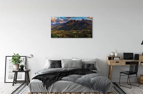 Obrazy na plátně Horské slunce 125x50 cm