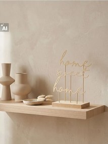 Sinsay - Stojící dekorace s nápisem Home sweet home - krémová