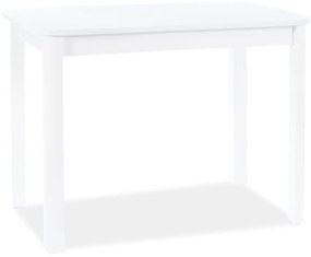 Jídelní stůl Daniel (bílá matná + bílá matná) (pro 4 osoby). 1050097