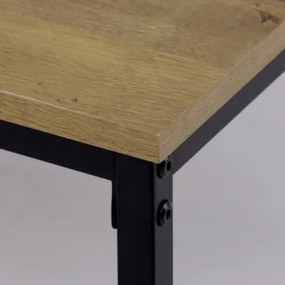 Konferenční stolek MDF divoký dub černý kov CT-622 OAK