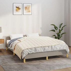 Zátěžová deka světle krémová 152 x 203 cm 11 kg textil 3154874